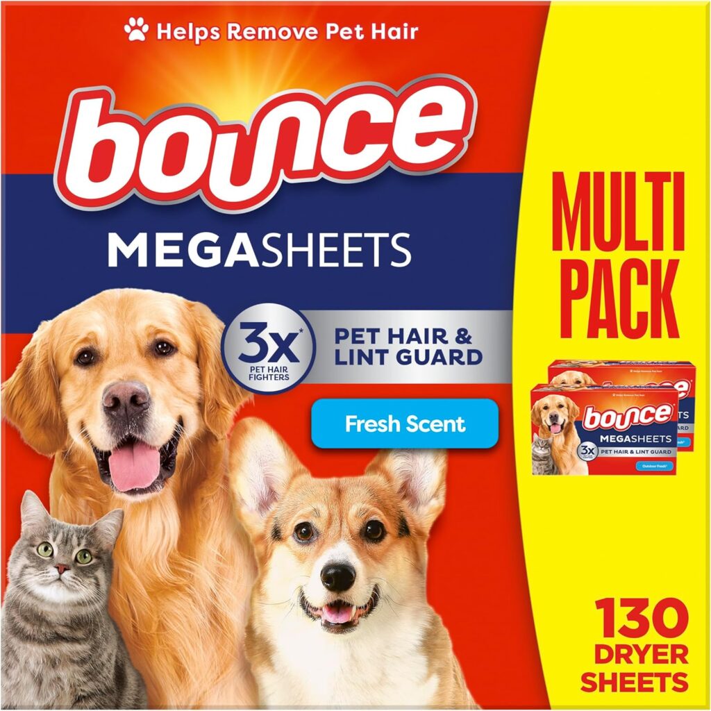 Bounce Pet Hair and Lint Guard Mega Dryer Sheets Review – Live Smarter